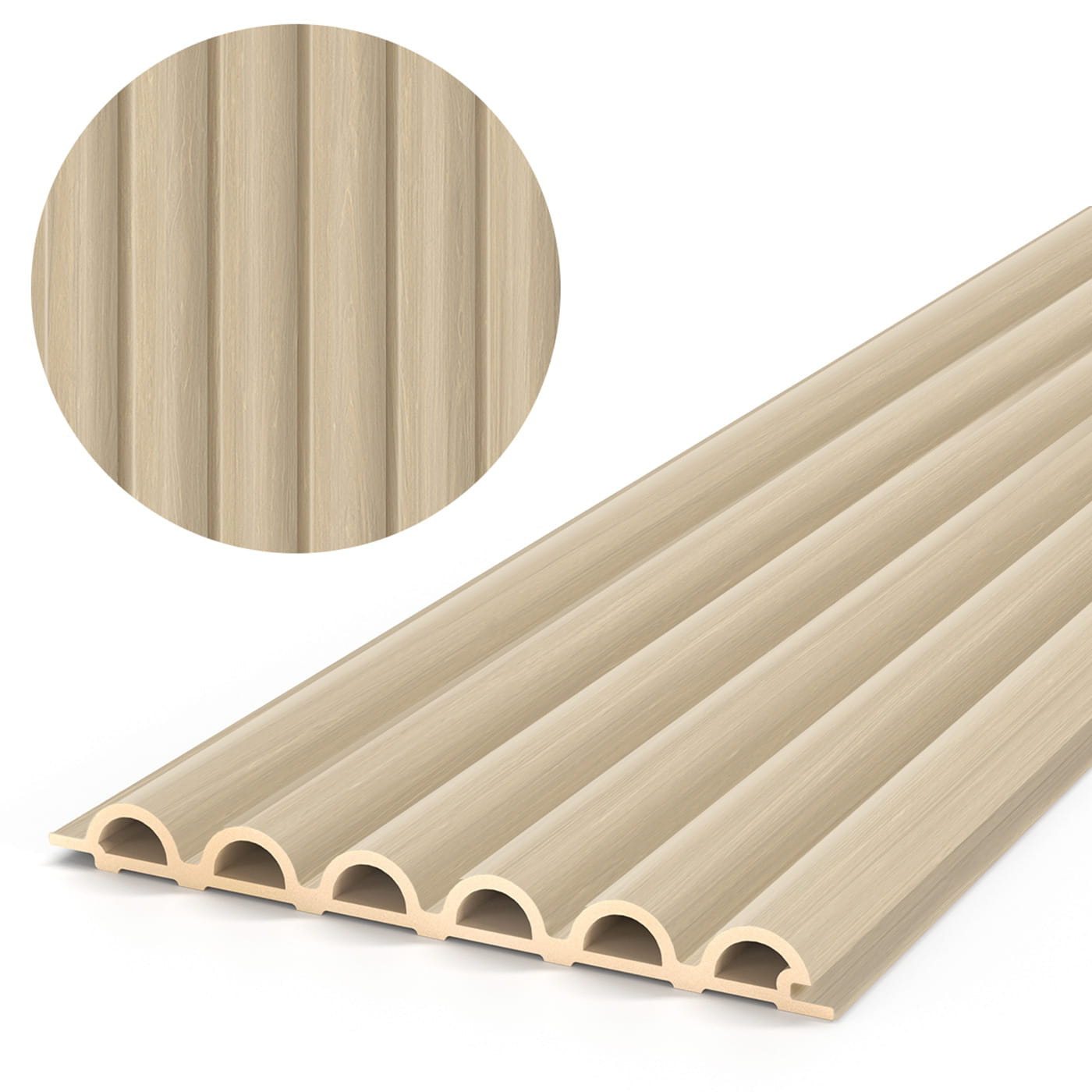 Light Bubble Lamella Panels 300x15x1.5 cm - Stone Veneer